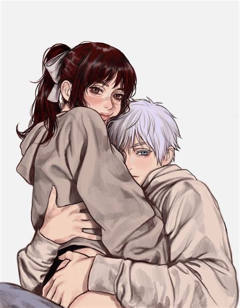 Gojou Satoru And Iori Utahime Jujutsu Kaisen Drawn By Imeko San Danbooru