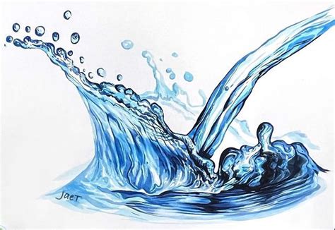 Water Drawing A Beautiful Artistic Creation