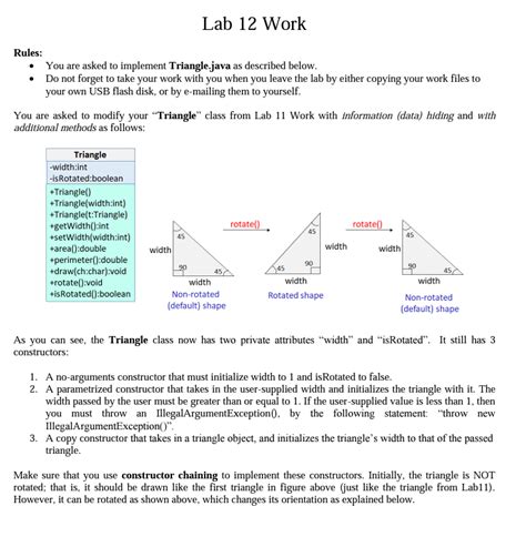 Solved Rules • You Are Asked To Implement Trianglejava As