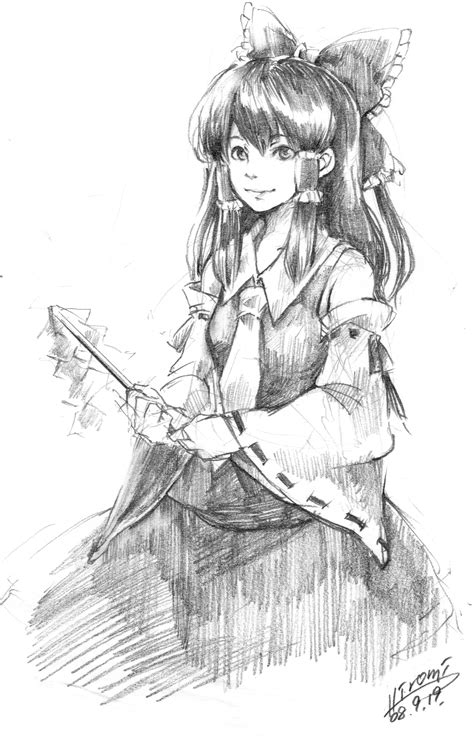 Hakurei Reimu Touhou Drawn By Akatsuki Hiro Danbooru