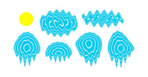 추상 녹은 액체 모양 왜곡 된 선으로 만들어진 녹는 원 사이키델릭 스트라이프 브로셔 전단지 카드 배너 또는 표지에 대 한 벡터