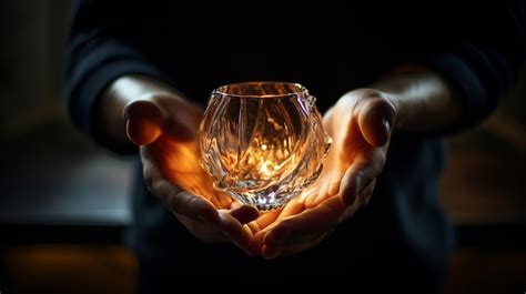 Premium Photo Supporting Nature Closeup On Two Hands Touching The Green Recource Protected By