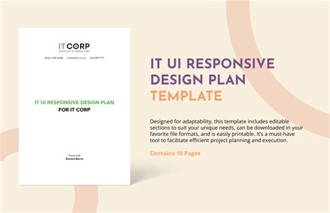 IT UI Responsive Design Plan Template In Google Docs Word PDF Download Template Net