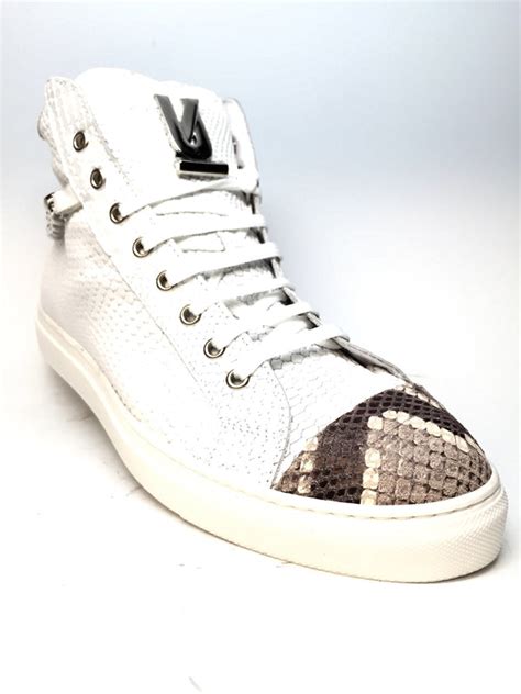 mauri 6105 python chained napa leather sneakers dudes boutique