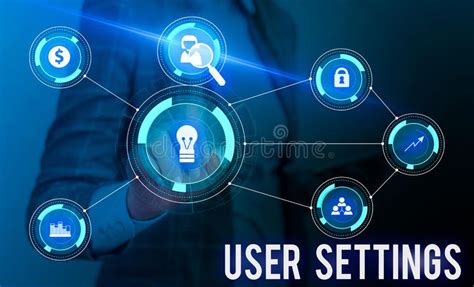 Conceptual Hand Writing Showing User Settings Business Photo