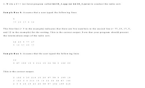 Solved 1 Write A C Or Java Program Called Hw 101cpp