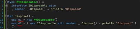 Disposable Values Not Highlighted Issue Dotnet Fsharp GitHub