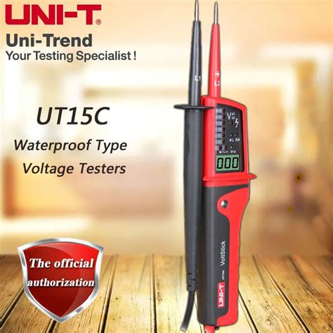 UNI T UT C Voltage And Continuity Tester On Off Test Single Piece Pen Measurement LCD