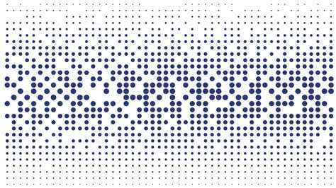 Abstract Modern Vector Technology Futuristic Style Big Data Blue Geometric Circle Pattern On