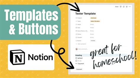 Notion Tips How To Use Buttons And Templates To Automate Your