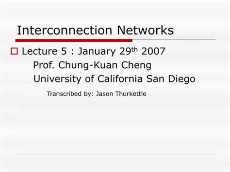 PPT Interconnection Networks PowerPoint Presentation Free Download ID 3206609