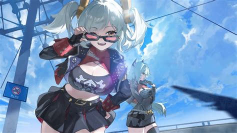 Burnice White And Caesar King Zenless Zone Zero Drawn By Dtdxy