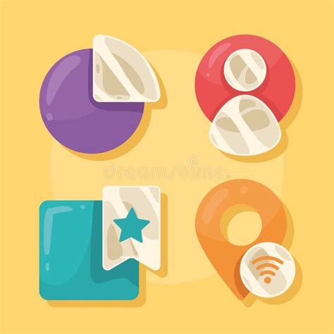 Icons Social Media Glassmorphism Stock Vector Illustration Of Four
