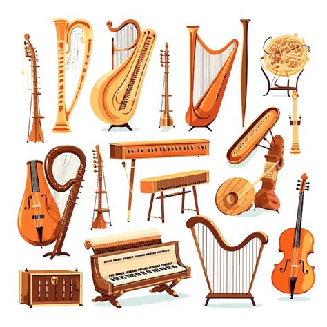 Premium Vector Musical Instruments Set