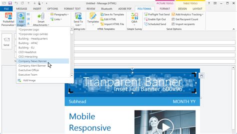 Outlook Html Email Template Management And Leadership