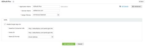 Configuring Saml Sso For Adaudit Plus