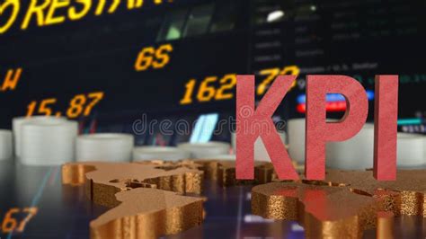 The Kpi Or Key Performance Indicator For Business Concept 3d Rendering