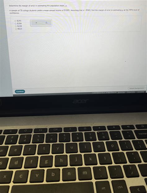 Solved Determine The Margin Of Error In Estimating The Chegg