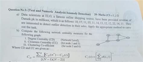 Question No 3 Text And Numeric Analysisanamoly