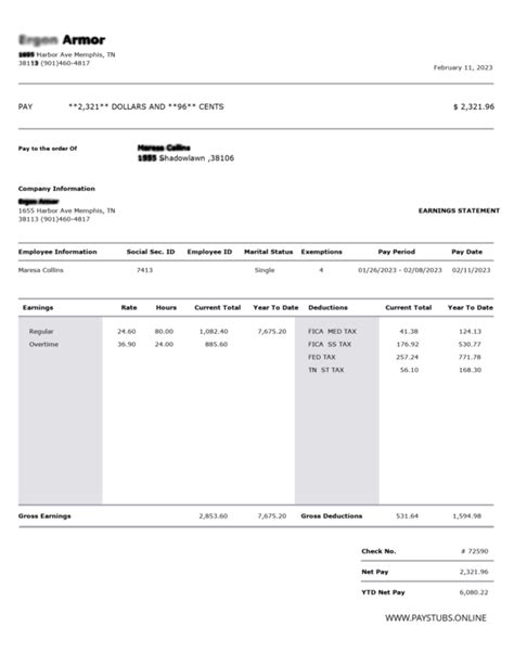 The Latest Updated Paystub Generator Online Free Pay Stub Generator