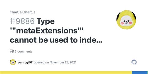 Type MetaExtensions Cannot Be Used To Index Type ChartTypeRegistry Key Issue