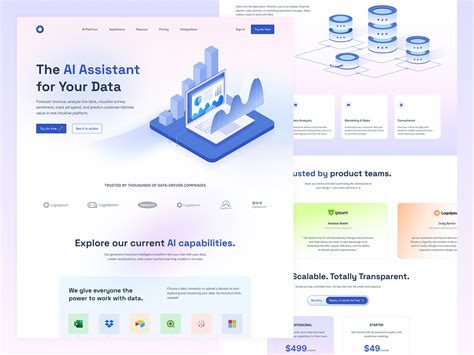 Landing Page For Ai Data Assistant By Whale For Offy Creative Tribe On