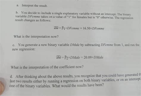 b you decide to include a single explanatory