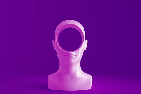 교육 및 문제 해결에 대한 개념 예술 도자기 여성 머리에 둥근 구멍이 있습니다3d 일러스트 개념에 대한 스톡 사진 및 기타 이미지 Istock