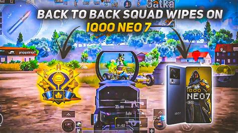 Back To Back Squad Wipes In Ace Dominator Lobby Iqoo Neo 7 🔥 Bgmi 3