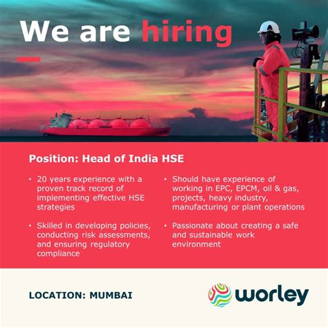 Litty Chirayath On Linkedin Worley Worleycareers Hse Safety