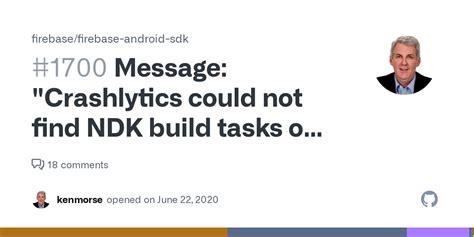 Message Crashlytics Could Not Find Ndk Build Tasks On Which To Depend