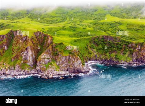 Aerial View Of Remote Kodiak Island De Havilland Beaver Float Plane Aerial View Of Remote Kodiak Island De Havilland Beaver Float Plane