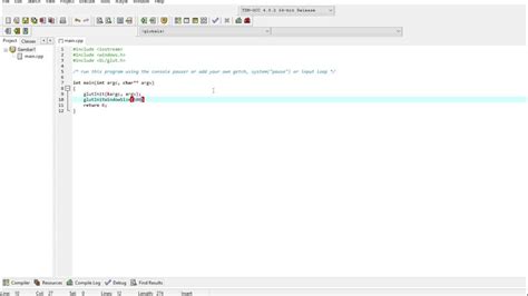 Teori Komputer Grafis Membuat Gambar Sederhana Dengan Glut Freeglut Pada C Dev C Youtube