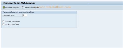 QISRTRANSPORT SAP Tcode ISR Customizing Transport