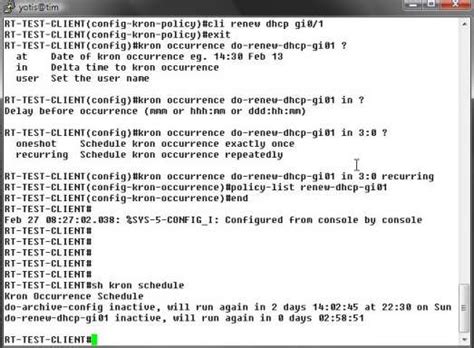 Cisco How To Use Kron To Automate Tasks Ipnet