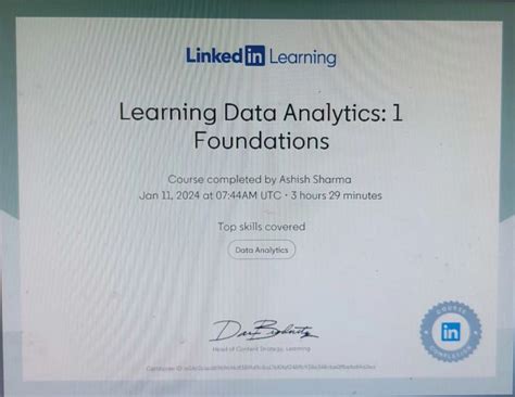 Ashish Sharma On Linkedin Learning Data Analytics 1foundations
