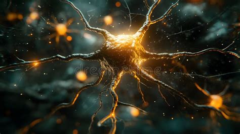 Futuristic Neural Network Abstract Concept Of Cybernetic Brain And