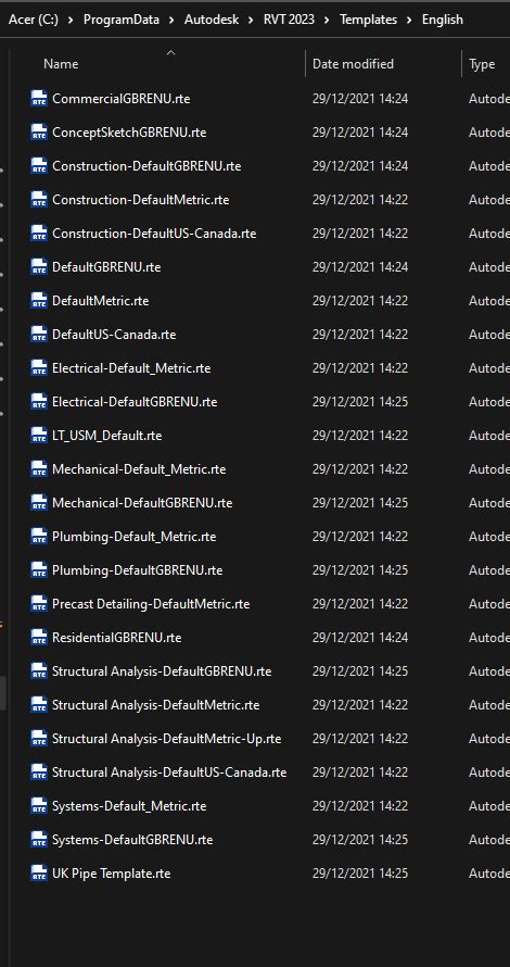 Metric Generic Model Has Not Been Existed After Installation Of Revit