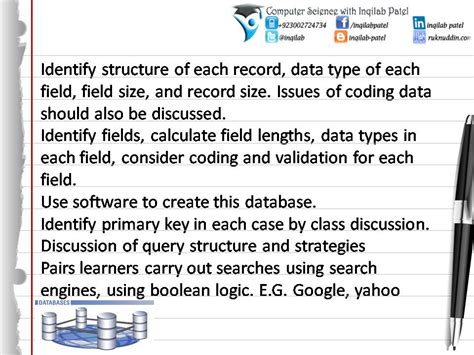 23 Database For Igcseo Level ~ Inqilab Patels Blog