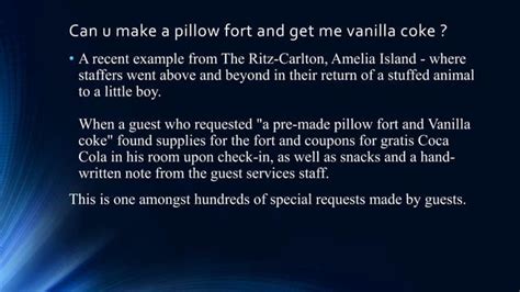 Handling Guest Special Request