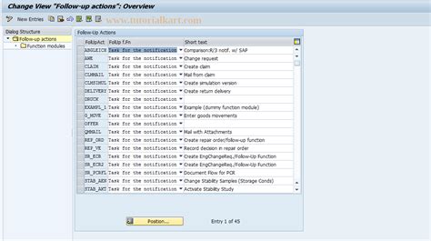 OQNR SAP Tcode Define Follow Up Actions OQNR SAP Tcode Define Follow Up Actions
