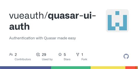 GitHub Vueauth Quasar Ui Auth Authentication With Quasar Made Easy