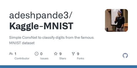 Github Adeshpande3kaggle Mnist Simple Convnet To Classify Digits From The Famous Mnist Dataset