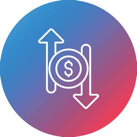 Volatility Line Gradient Circle Background Icon 16831393 Vector Art At