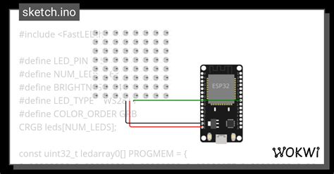 NEO MATRIX FASTLED LED Matrix Studio Wokwi ESP32 STM32 Arduino