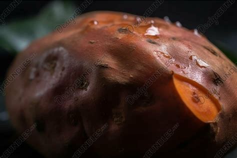 Autumnal Sweet Potato Harvest Closeup Generate Ai