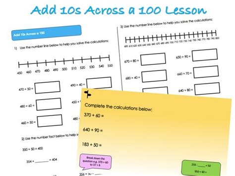 Year 3 Addition And Subtraction Add 10s Across A 100 Lesson