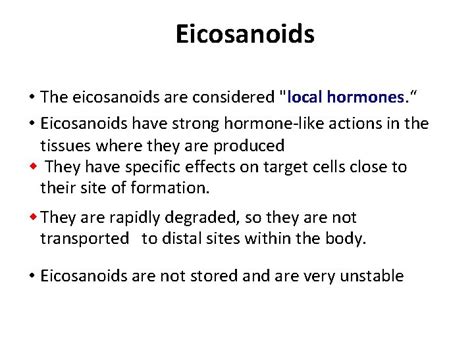 Eicosanoids Deficiency Symptoms In The Absence Of Essential