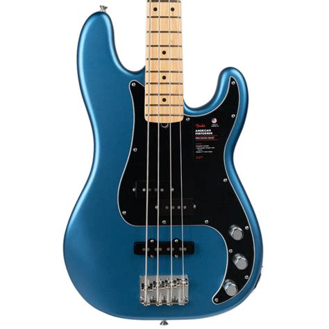 Fender American Performer Precision Bass Satin Lake Placid Blue Stang Guitars