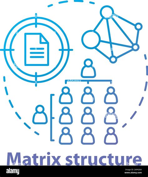 Matrix Corporate Structure Concept Icon Company Top Management Idea